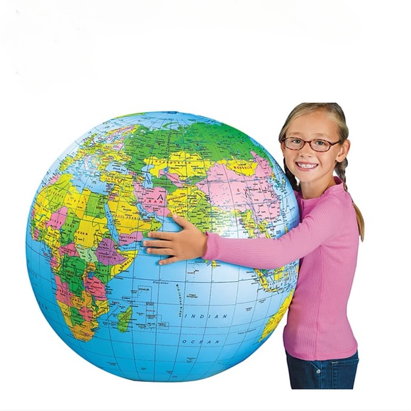 Teaching Tree | Other | Inflatable Globe Of The World Map | Poshmark